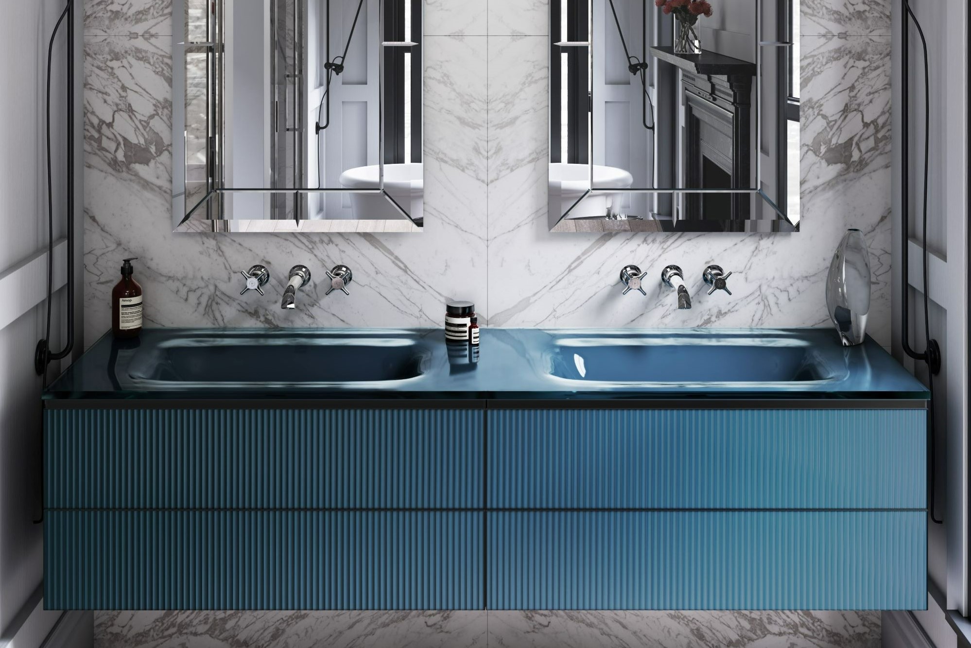 Fluted Bathroom Design Ideas | Premium Bathrooms | C.P. Hart