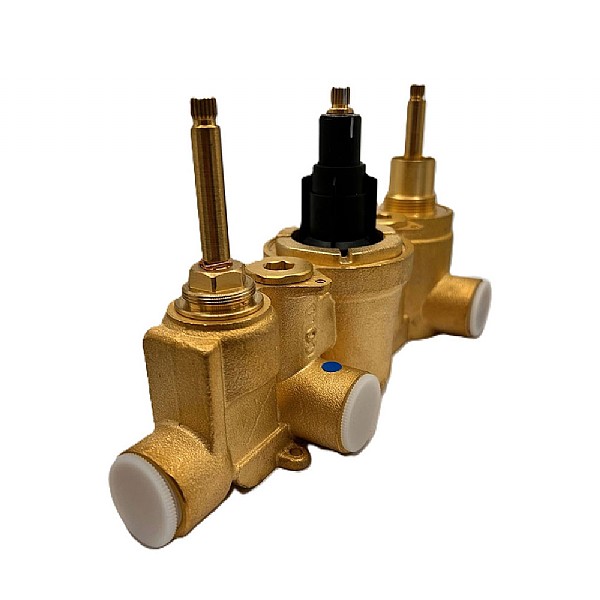 C.P. Hart Universal Triple Control Three Outlet Shower Valve Body ...