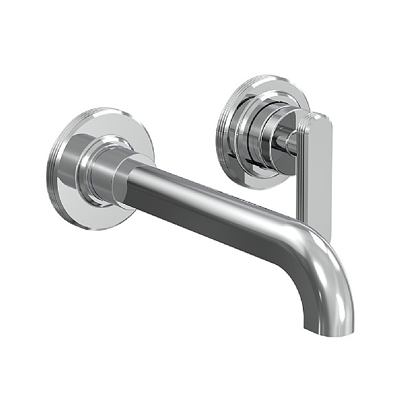 C.P. Hart Park Lane Wall-Mounted Single Lever Basin Mixer 200mm Spout ...