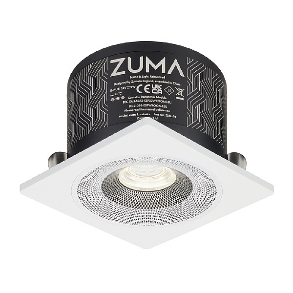 Zuma Luminaire Light with Supernova Square Bezel | Bathroom Lighting ...