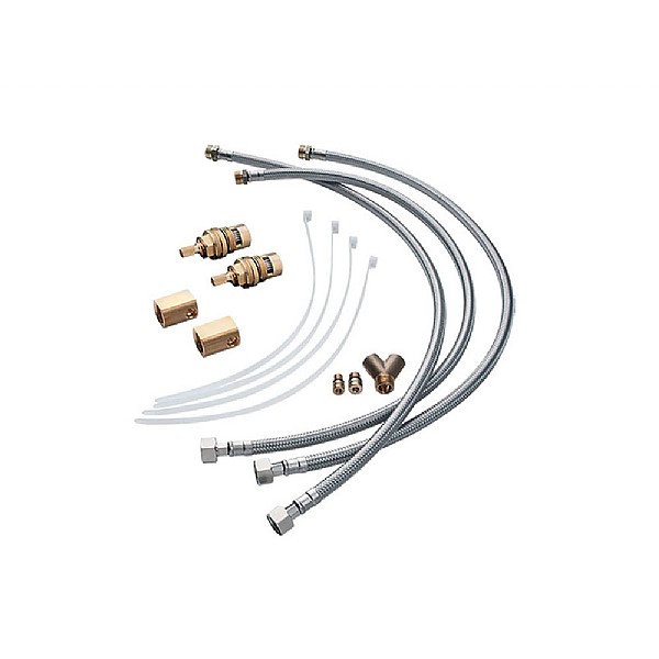 AXOR Hose Extension Set for 3-Hole Basin Mixer | Tap Ancillaries | CP Hart