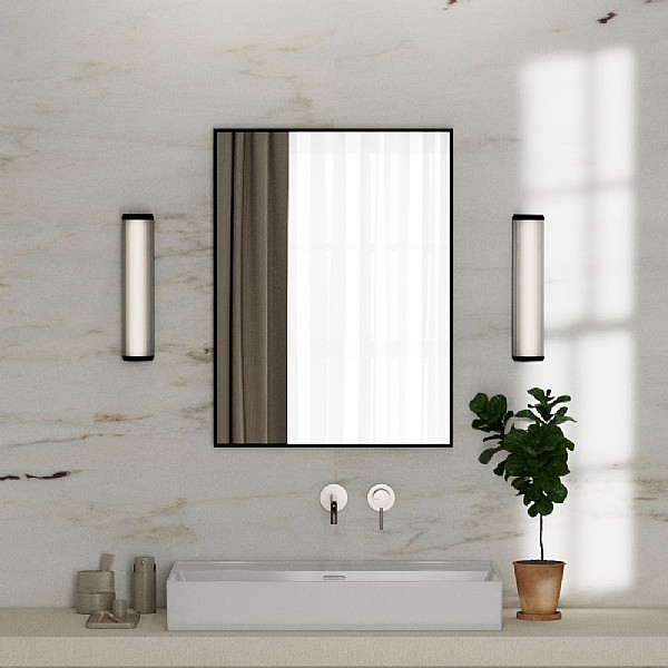 C.P. Hart Lowe Square Mirror | Bathroom Mirrors Without Lights | CP Hart