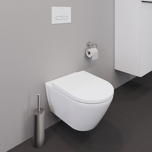Duravit D-Neo Rimless Wall-Mounted Toilet Set with Invisible Fixation ...