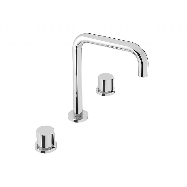 C.P. Hart Pacific Three Piece Basin Mixer Square Spout | Traditional ...
