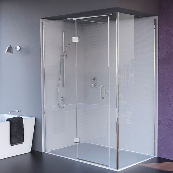 Matki Illusion Corner Shower Enclosure With Integrated Tray Shower