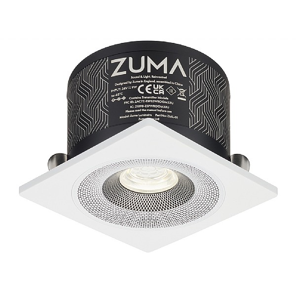 Zuma Luminaire Light with Simplicity Square Bezel | Bathroom Wall ...