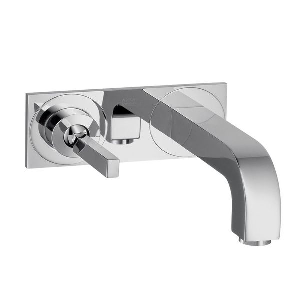AXOR Citterio Wall-Mounted Basin Mixer with Back Plate | Traditional ...