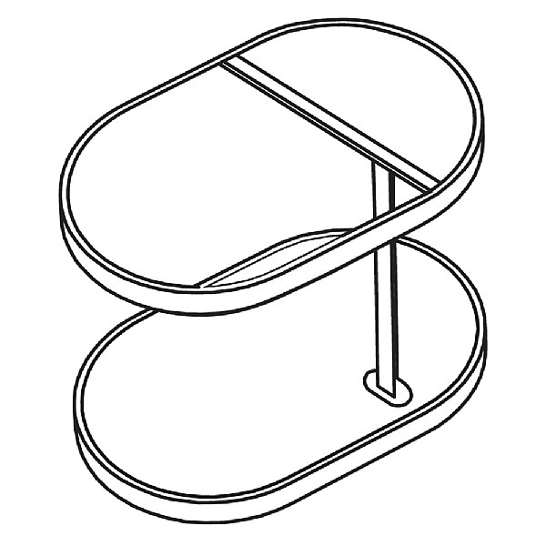 Cielo Les Petites Oval Framework for Ceramic Shelf | Basin Stands | CP Hart