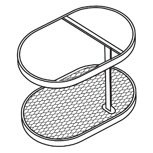 Cielo Les Petites Oval Framework with Metal Mesh | Basin Stands | CP Hart