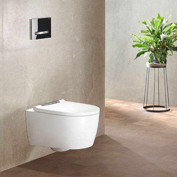 Geberit ONE Rimless TurboFlush Wall-Mounted Toilet Set | Wall-Mounted ...