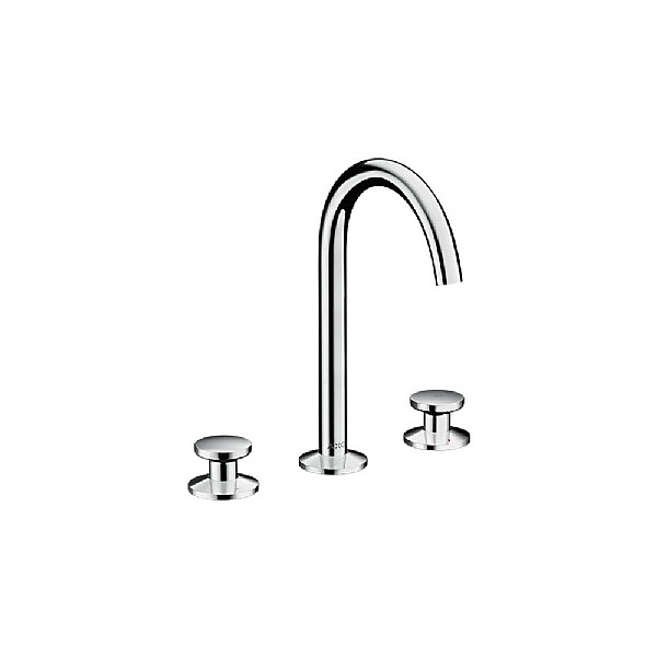 AXOR One 3-hole Basin Mixer Select 170 with Push-Open Waste Set ...
