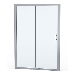Sliding doors for alcove store